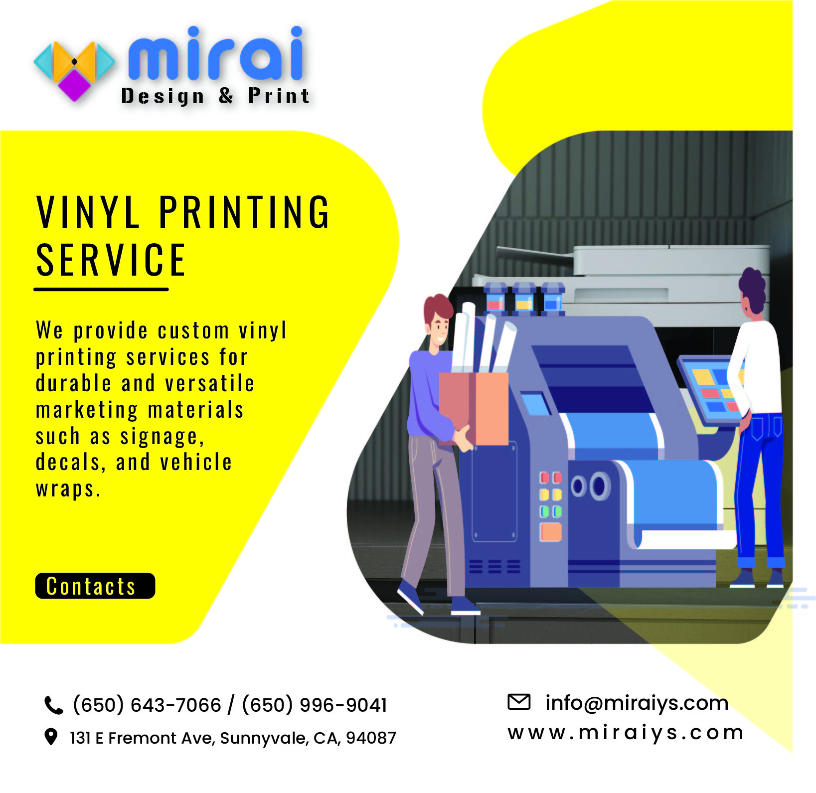 Mirai - Revolutionizing Marketing with Same Day Banner Print: Inside Mirai Design and Print ...